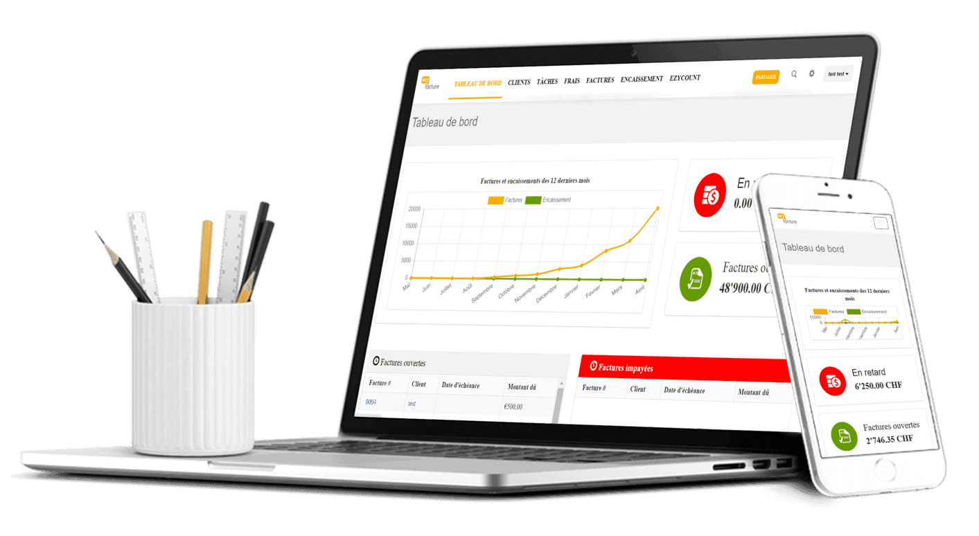 Quick and easy Swiss invoice with QR invoice - EZYinvoice